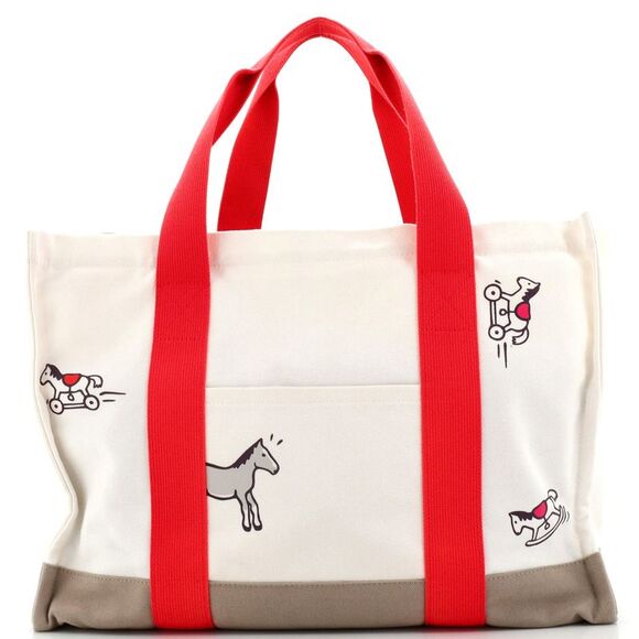 Hermes | Bags | Hermes Adada Diaper Bag Printed Toile Large Print ...